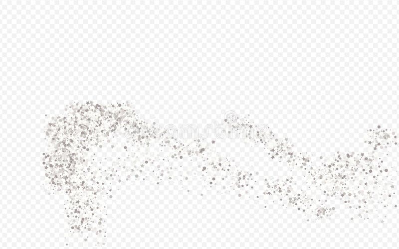 Silver Dust Shiny Transparent Background. Rich Stock Vector ...
