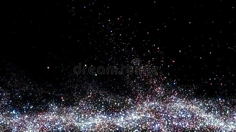 The Silver Dust Spread Like Waves of Water. a Pile of Silver Sand Near ...