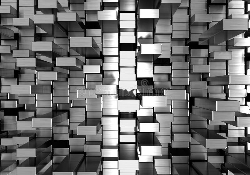 Shiny Silver Tiles Background Stock Illustration - Illustration of ...