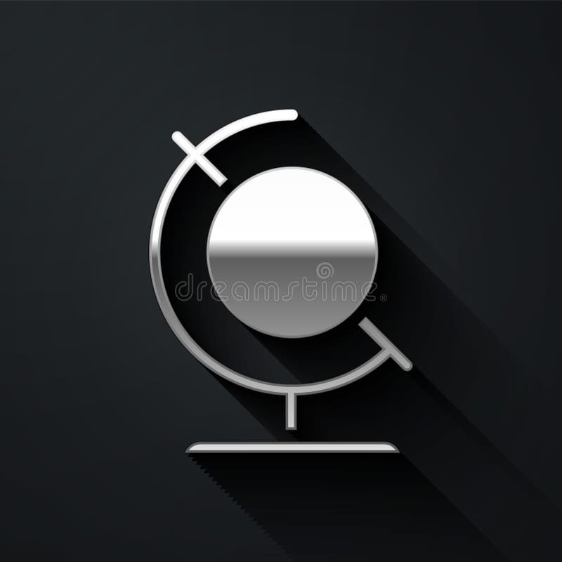 Silver earth stock vector. Illustration of render, isolated - 18937594