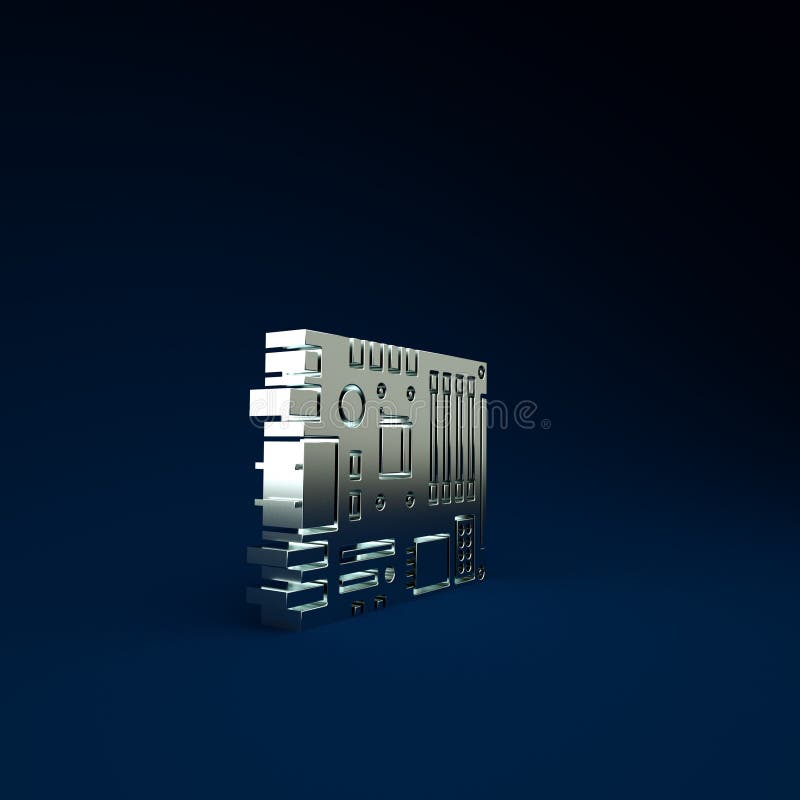 Silver Electronic Computer Components Motherboard Digital Chip ...
