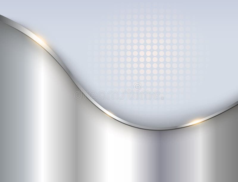 Silver Elegant Roses on Light Grey Background. Stock Illustration ...