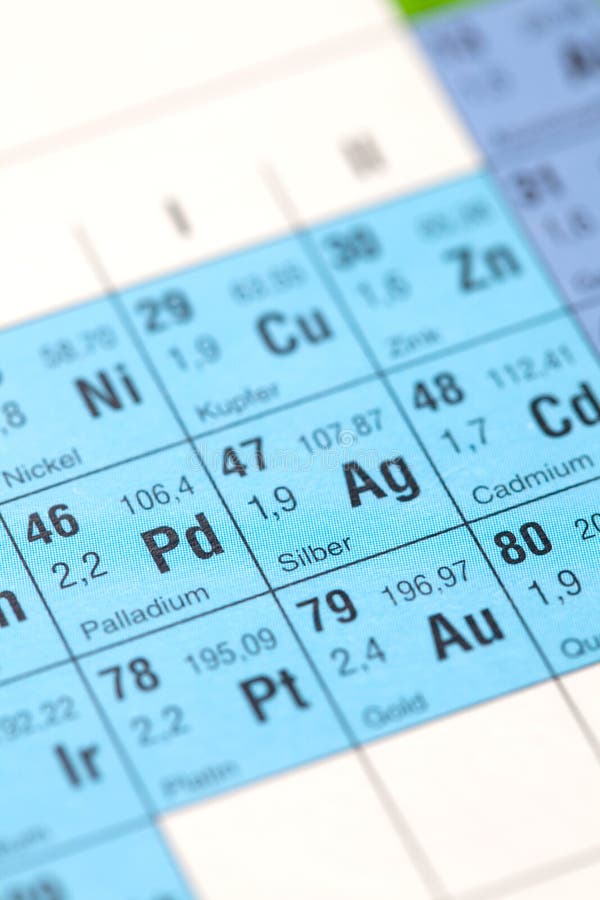 Silver element stock photo. Image of chemical, copy, chart - 17885518