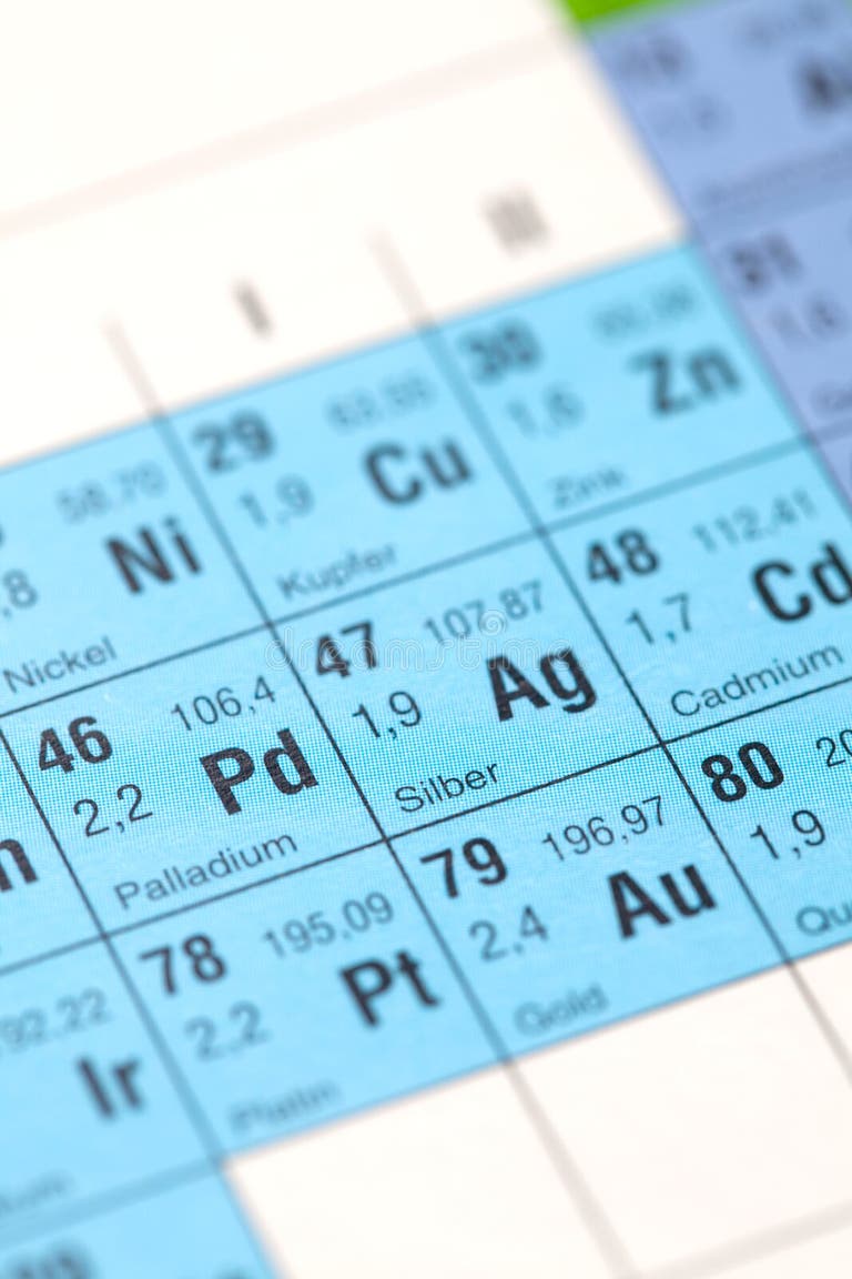 Silver Atom Element Periodic Table Stock Photos - Free & Royalty-Free ...
