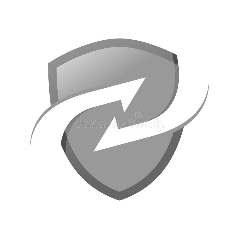 Silver Exchange Modern Shield Symbol Logo Design Stock Vector ...