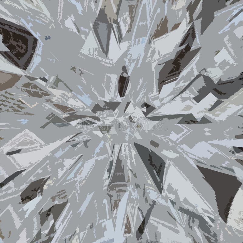 Silver Explosion of Paint Splatter on Gray Background. White, Gray ...