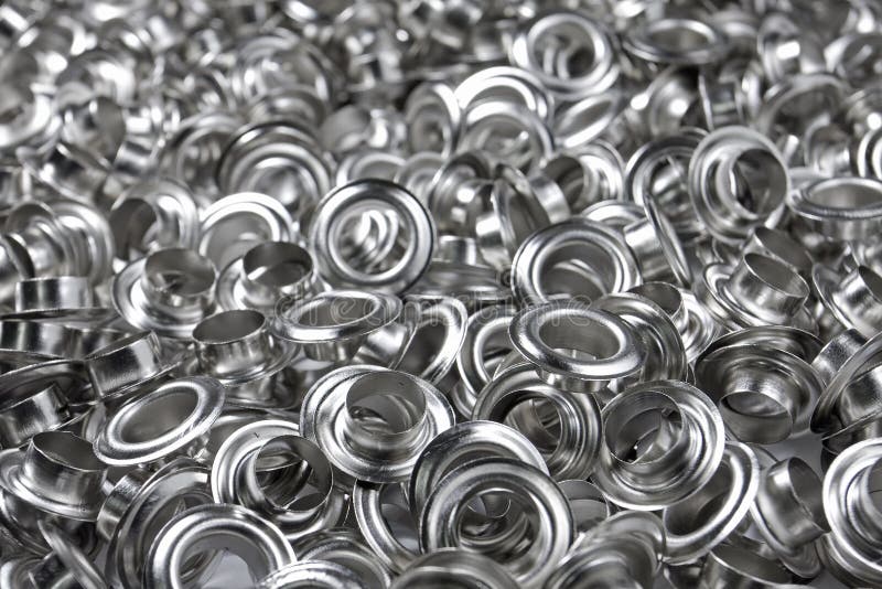 Metal Eyelet Screwed To Building Wall For Hanging And Tensioning ...