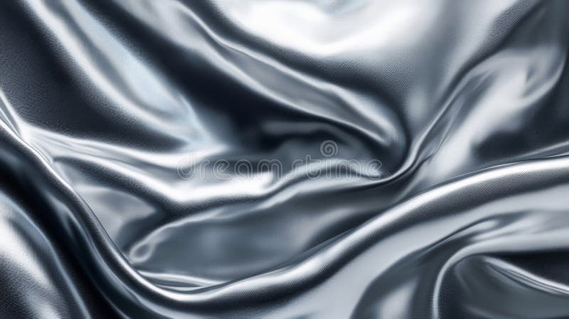 Silver Fabric Draped Texture Background Stock Illustration ...