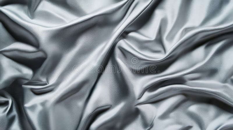 Silver Fabric Draped Texture Background Stock Illustration ...