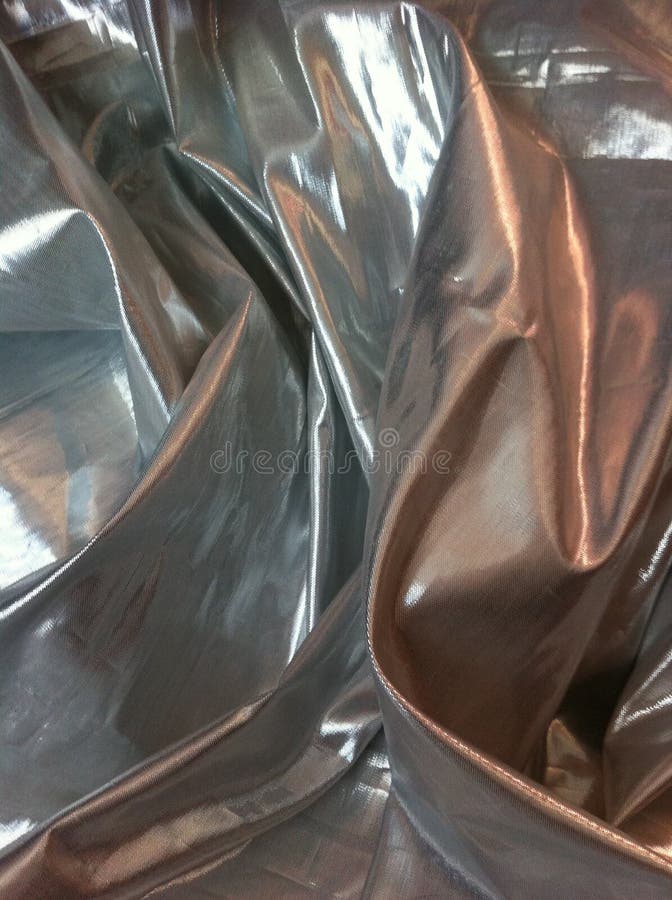 Silver Fabric, Silver Threads Stock Photo - Image of festive ...