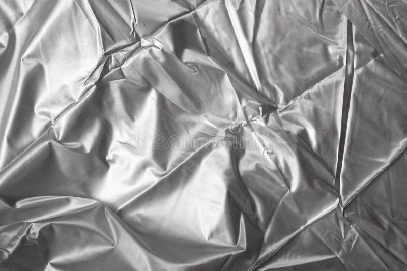 Silver Fabric Structure, Crumpled Texture, Metallic Abstract Backdrop ...
