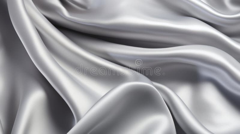 Silver Fabric Texture Close Up Picture with Hyper-realistic Oil Effect ...