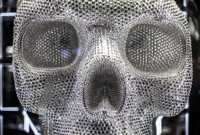 Silver face stock photo. Image of pattern, horror, halloween - 144388582