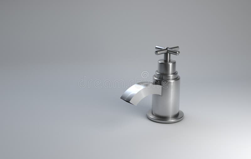 Silver Faucet design stock illustration. Illustration of closeup ...