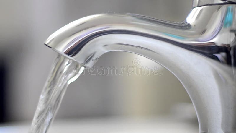 Faucet Water that Drips in a White Ceramic Bath Stock Video - Video of ...