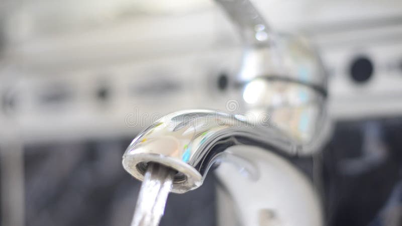 Faucet Water that Drips in a White Ceramic Bath Stock Video - Video of ...