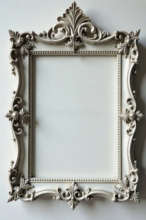 Silver Filigree Frame, Delicate Scrollwork, Shabby Chic Aesthetic , Background, Picture Frame ...