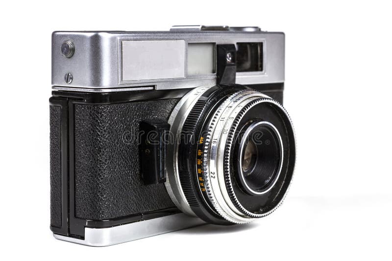 Silver Film Camera stock photo. Image of obsolete, aperture - 68613130