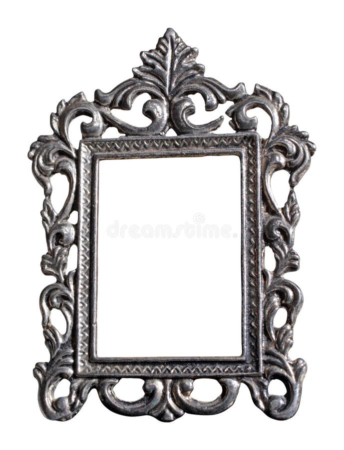 Silver floral frame stock image. Image of gallery, frame - 51874443