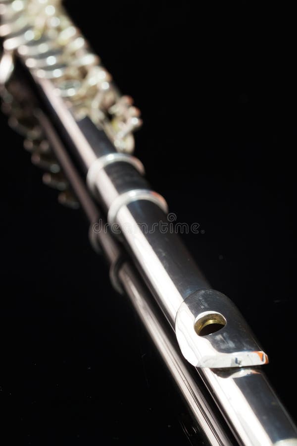 Silver Flute stock photo. Image of professional, flute - 38852526