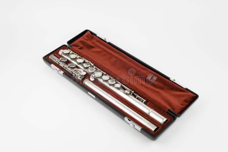 Silver flute stock photo. Image of jazz, melody, band - 57727198