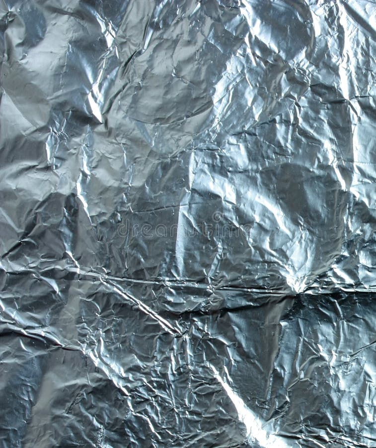 Silver Foil As an Abstract Background. Stock Photo - Image of backdrop ...