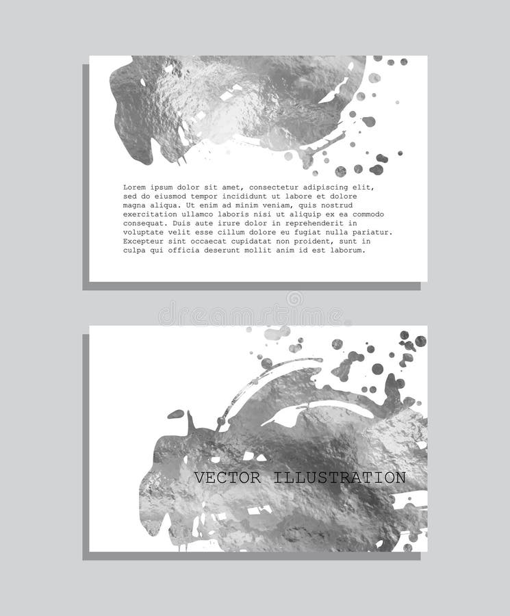 Silver Foil Abstract Grunge Banner. Texture, Silver Foil Effect ...