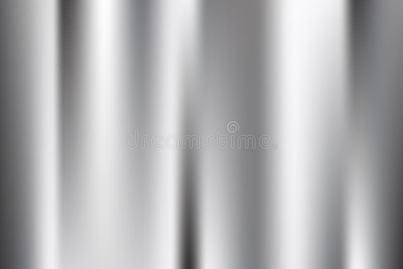 Silver Foil Background. Metal Textured Shiny Gradient. Stainless Glossy ...