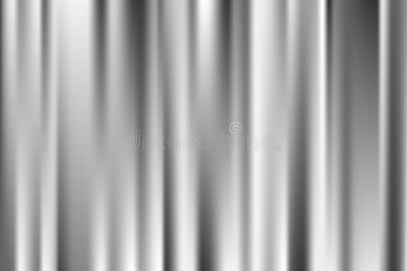 Silver Foil Background. Metal Gradient Vector Shiny Pattern. Chrome ...
