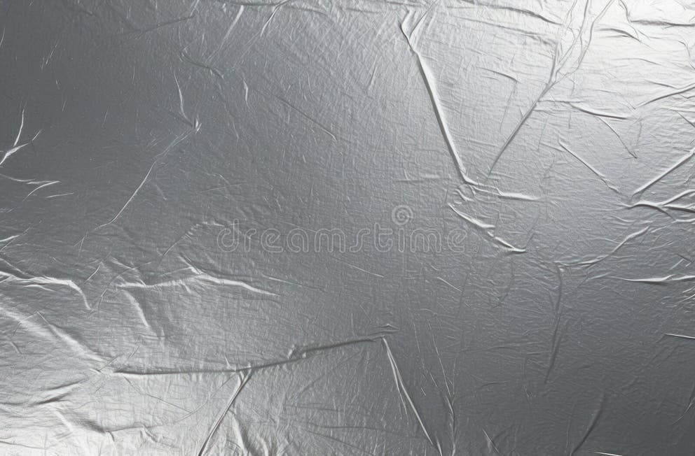 Silver Foil Background. Smooth Surface, Subtle Texture, Metallic Stock Illustration ...