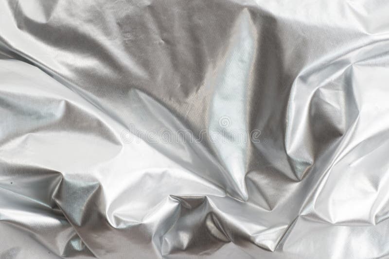 Silver Foil Fabric stock photo. Image of foil, silver - 53309966