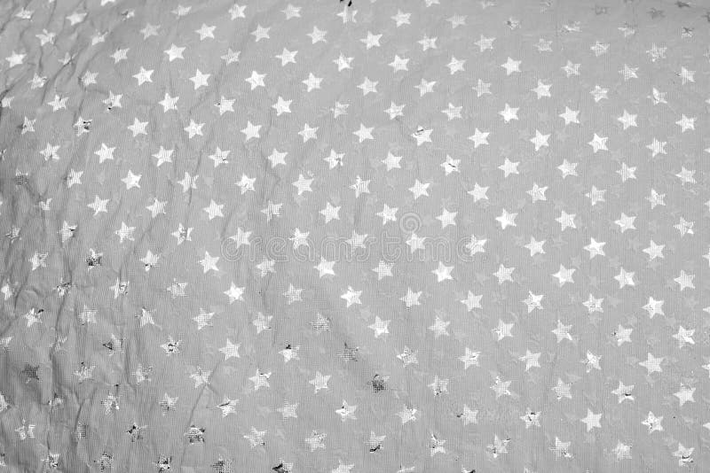 Silver Foil Festive Texture with Embossed Stars Stock Photo - Image of ...