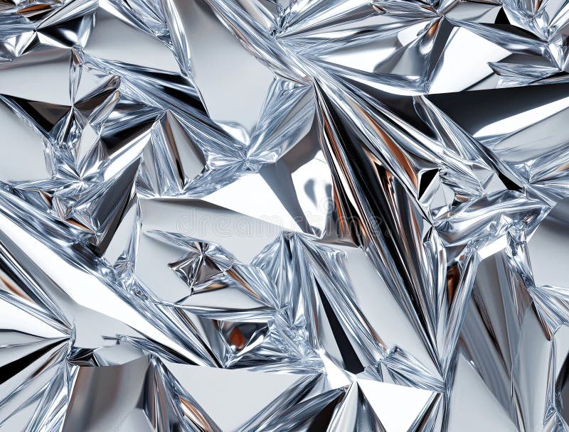 Silver Foil Texture Background Stock Image - Image of reflective ...