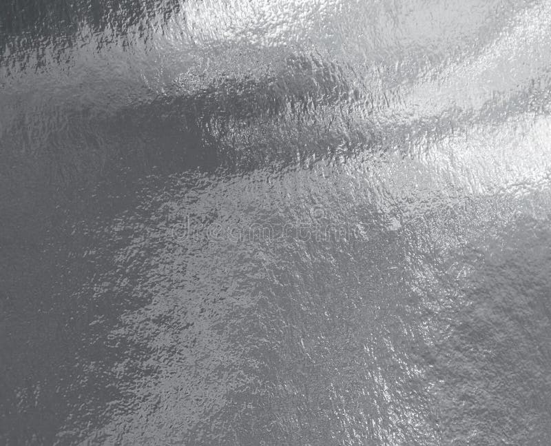 Silver Foil Texture Background with Highlights and Uneven Surface Stock ...