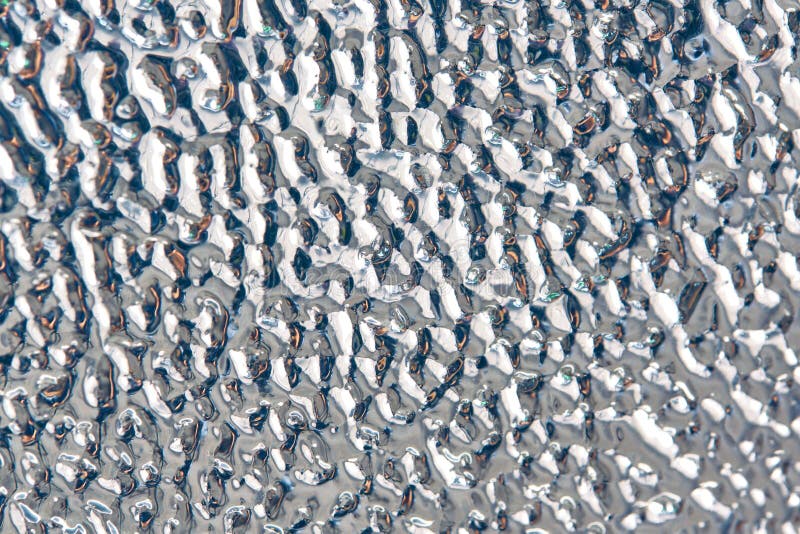 Silver Foil Texture. Macro Photo. General Plan. Color Stock Photo ...