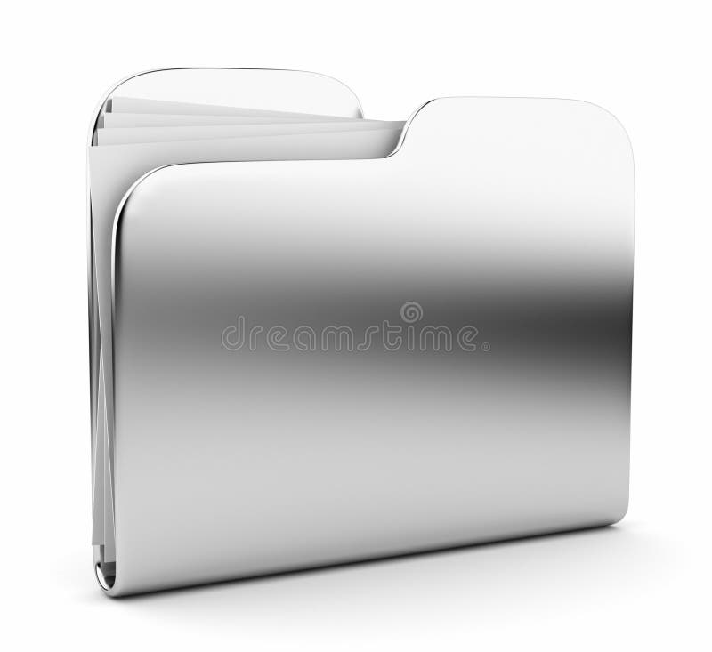 File Storage in Cloud. 3D Icon Isolated Stock Illustration ...