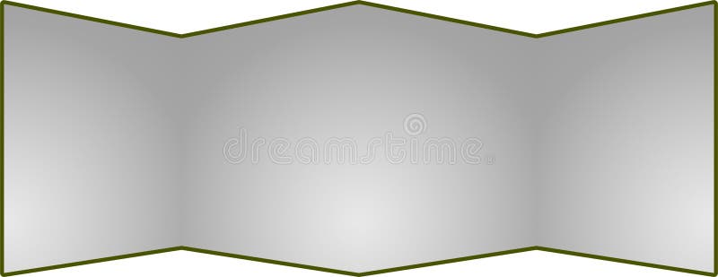 Silver folding screen stock vector. Illustration of card - 198384012