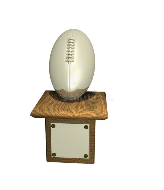 Silver football trophy stock illustration. Illustration of metal - 14913901