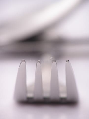 Silver fork stock image. Image of silver, kitchen, lunch - 2021087