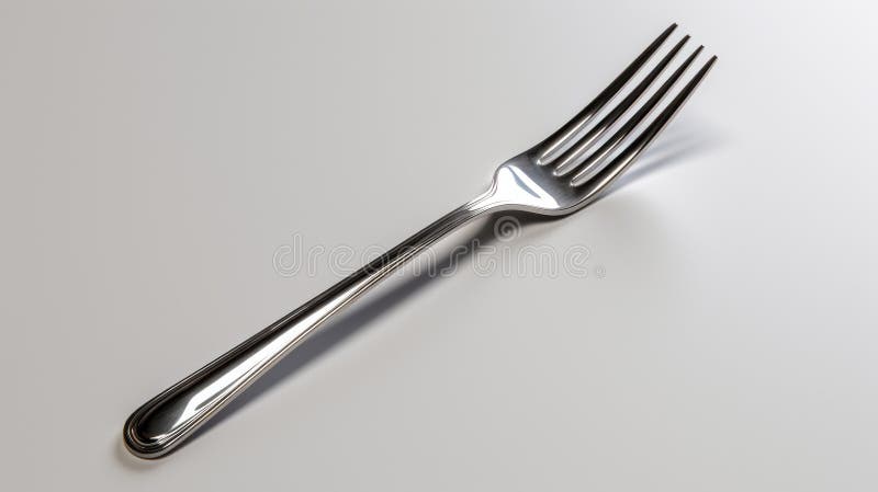 Realistic 3d Fork Model with High-quality Rendering Stock Illustration ...