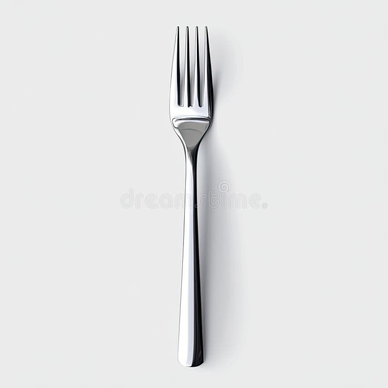 Silver Fork on White Background Stock Image - Image of fork, food ...