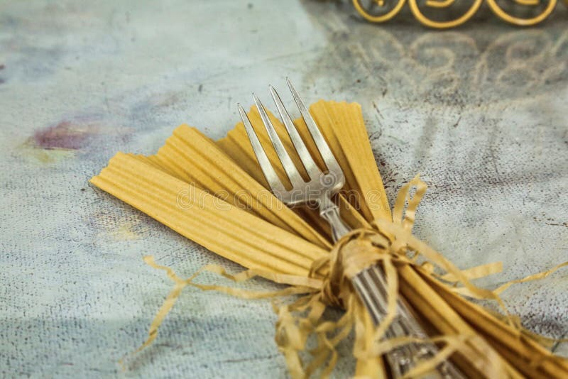 Fork Wrapped Pasta Rustic Table Stock Photos - Free & Royalty-Free Stock Photos from Dreamstime