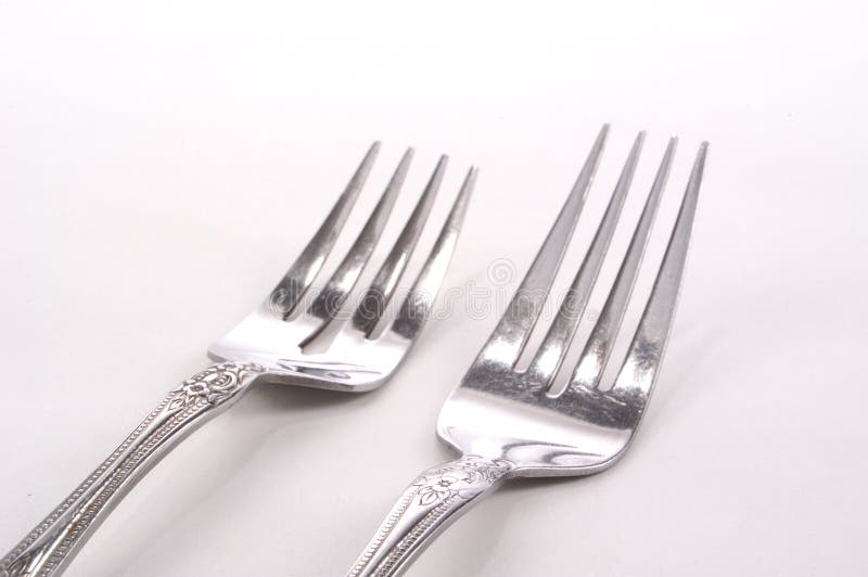 Silver Forks stock image. Image of pattern, forks, home - 21925