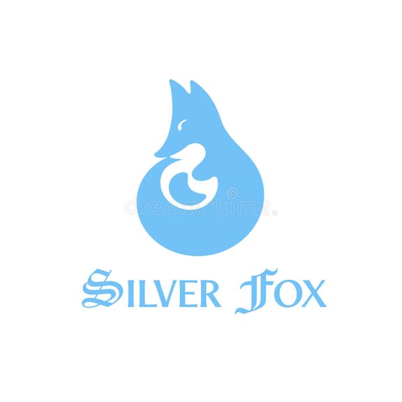 Silver fox emblem stock illustration. Illustration of corporate - 85812437