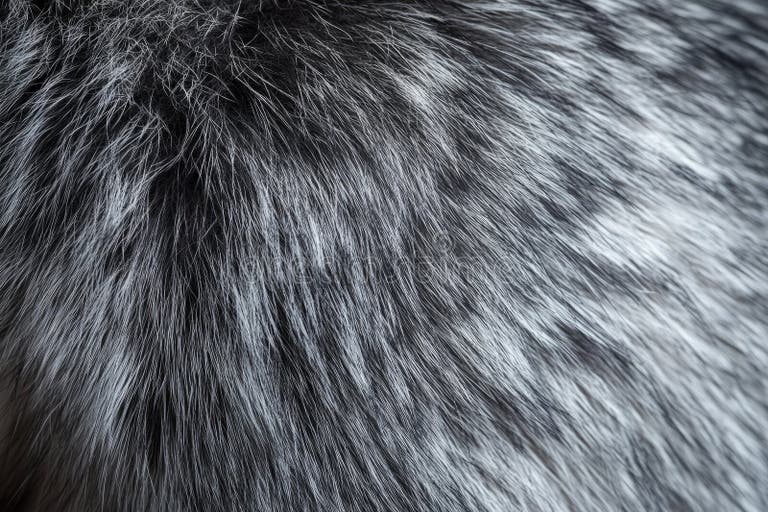 Silver Fox Fur Texture Creating a Soft and Delicate Background with ...