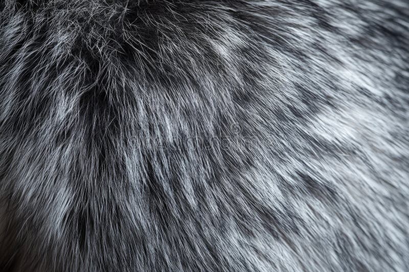 Silver Fox Fur Texture Creating a Soft and Delicate Background with ...