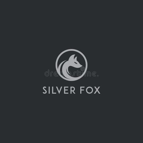 Silver Fox Logo. Fox Vector Illustration Stock Vector - Illustration of ...