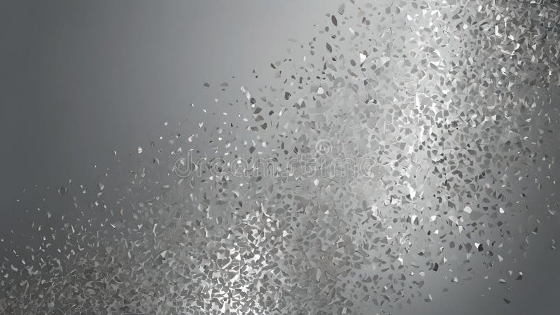 Silver Fragment Explosion on Gradient Background Stock Illustration ...