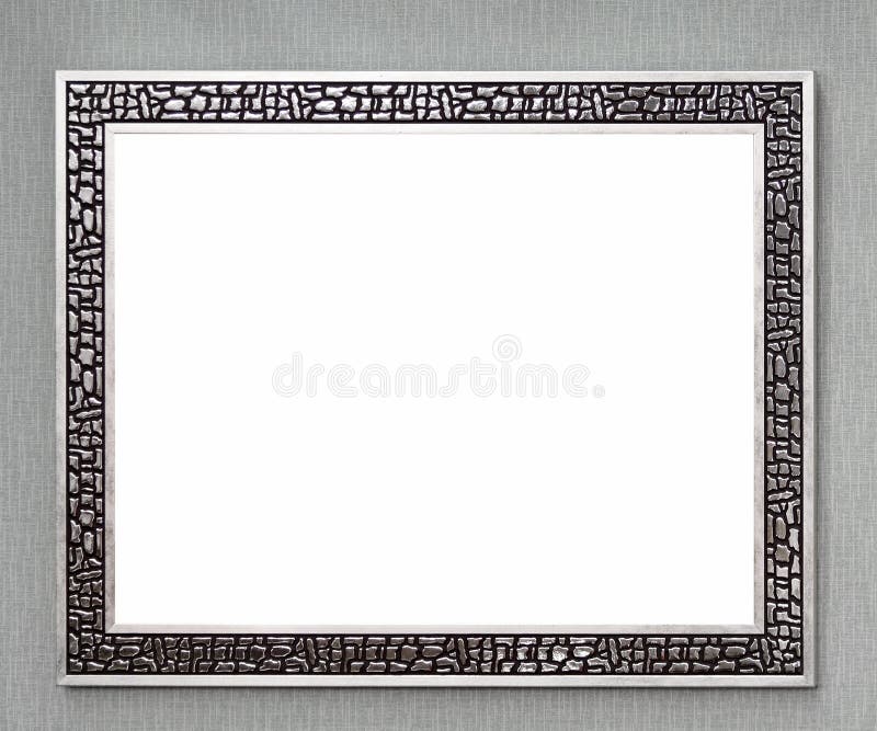 Silver frame stock image. Image of background, decor - 21481359
