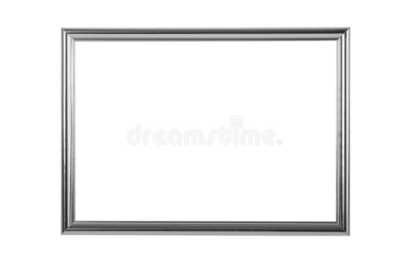 Silver frame isolated stock photo. Image of grey, silver - 181203750